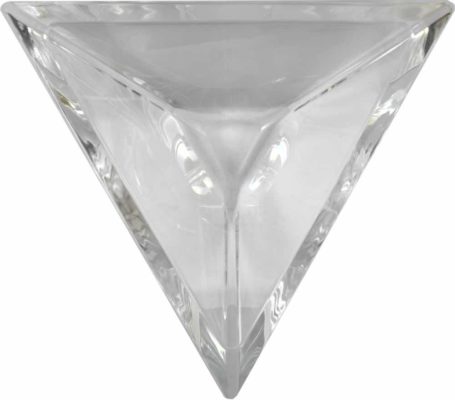 Orrefors Crystal Triangle Bowl Large - Porcelain Gallery