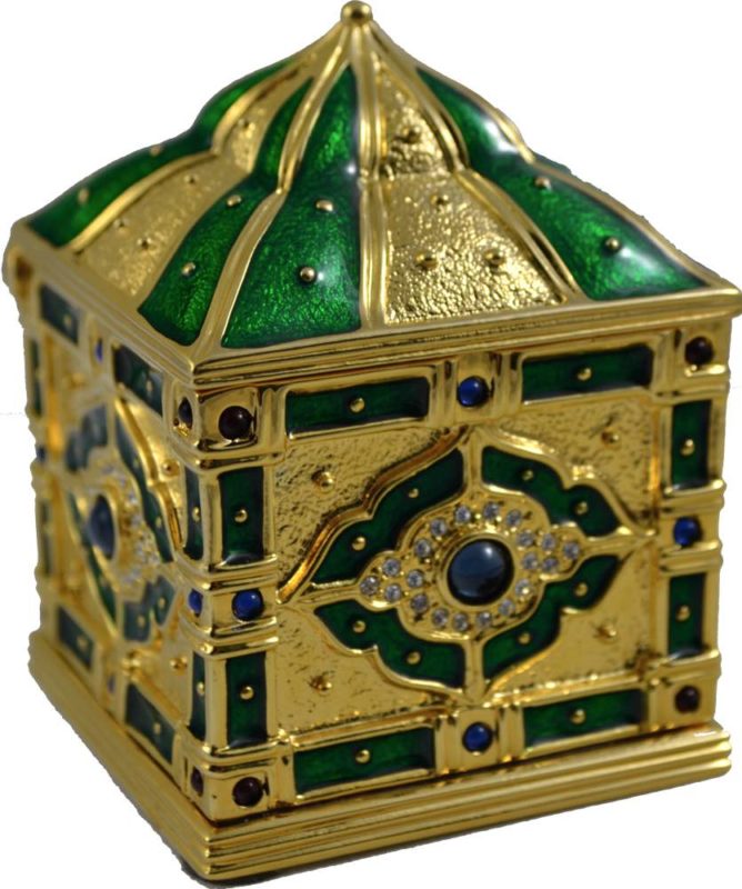 Wendy Reed Elizabeth Emerald Box - Porcelain Gallery