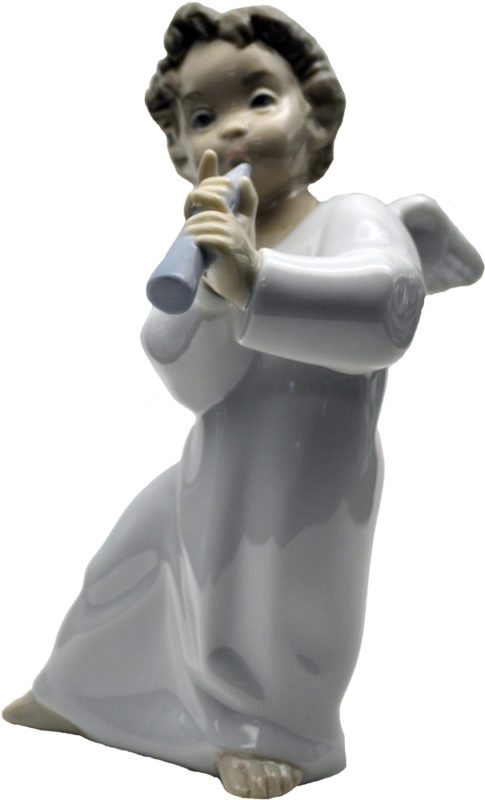 Lladro: Angel With Flute - Porcelain Gallery