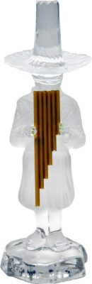 Saint Louis Bolivian Pan Flute Player Sculpture - Porcelain Gallery