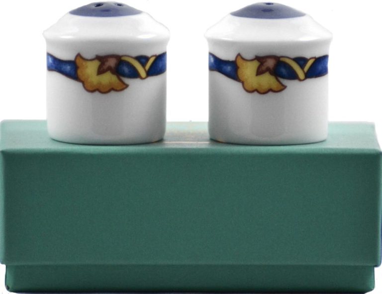 Bernardaud Borghese Individual Salt & Pepper Set - Porcelain Gallery